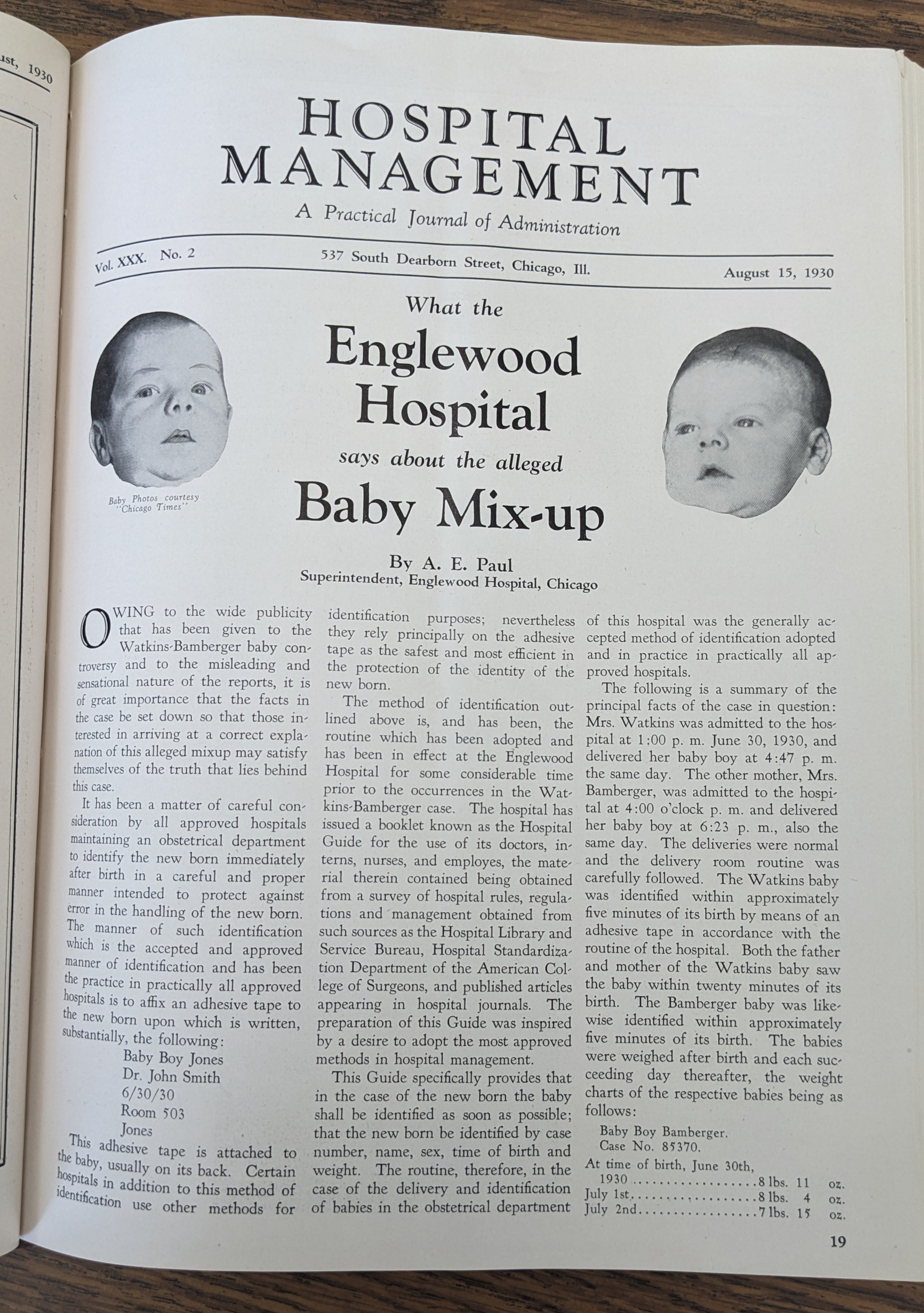 The Great Chicago Baby Mix-Up – The Baby Historian